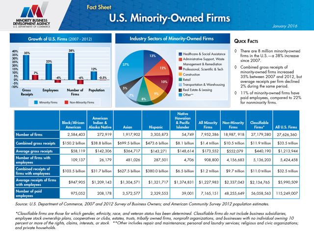 U.S. Business Fact Sheets | Minority Business Development Agency