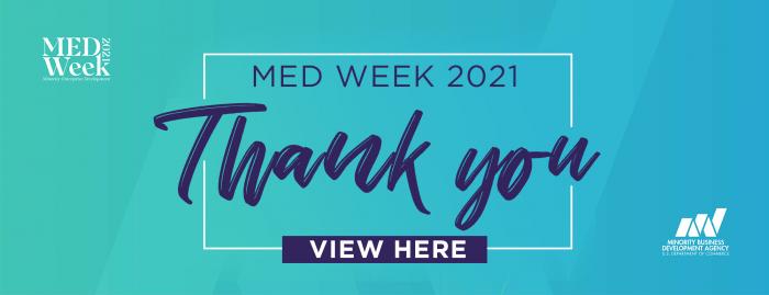 MED Week Thank You | Minority Business Development Agency